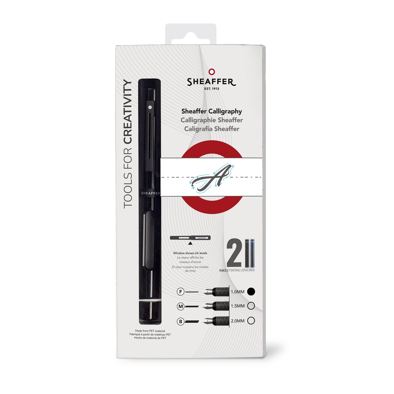 Sheaffer® Calligraphy Matte Black Fountain pen with Black cap and Matt
