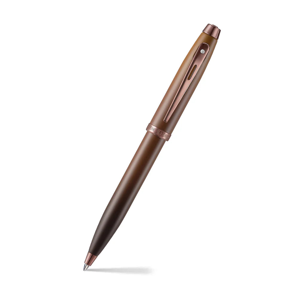Sheaffer 100 9374 Coffee Edition Matt Brown Ballpoint Pen with Regal B